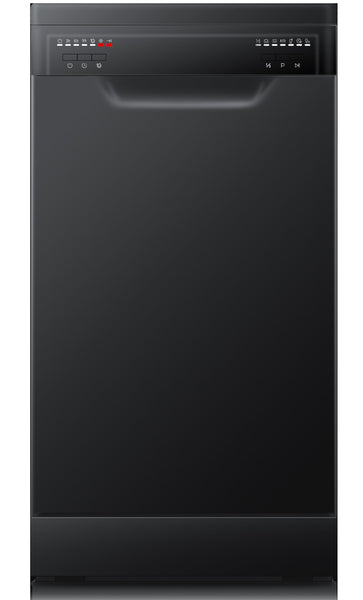 BLACK FREESTANDING DISHWASHER - 450MM 9 PLACE SETTINGS – Di Lusso ...
